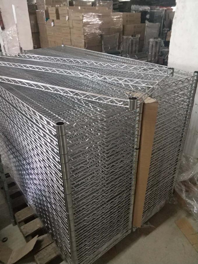 NSF Approved Pantry Metal Commercial Kitchen Wire Shelving Custom Size ...