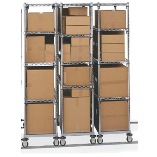 Plastic Donut Bumper For Compact Wire Shelving Storage System