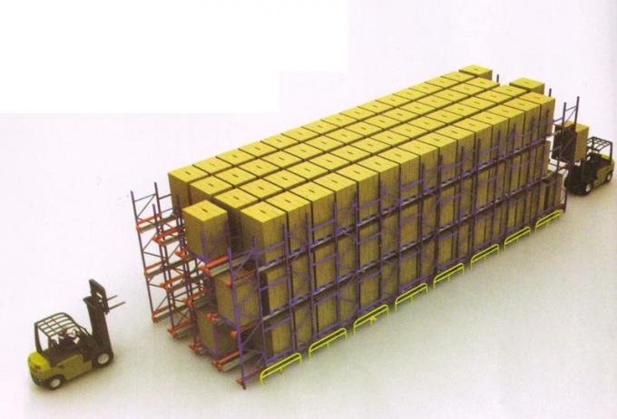 First In First Out Drive Through Pallet Rack Frozen Meat Warehouse Storage