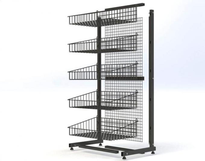 Commercial Grocery Store Or Supermarket Display Racks Black Powerder ...