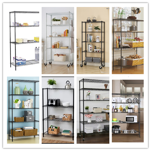 Merchandise Storage Large Capacity Chrome Shelving Unit For Convenience ...