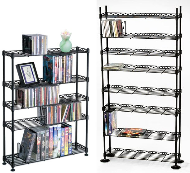 Four - Tier Commercial Wire Shelving , Flat Black Adjustable Saferacks ...