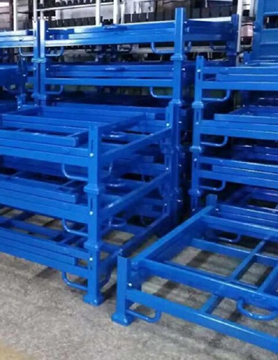 Foldable Steel Fabric Roll Storage Rack Forklift Workable Powder Coated ...