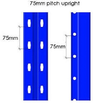 75mm Pitch Adjust Heavy Duty Storage Racks / Factory Pallet Racking