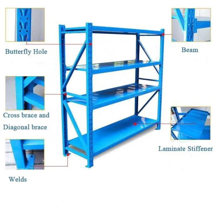 300kg Electrostatic Spraying Q235 Steel Metal Shelf Rack